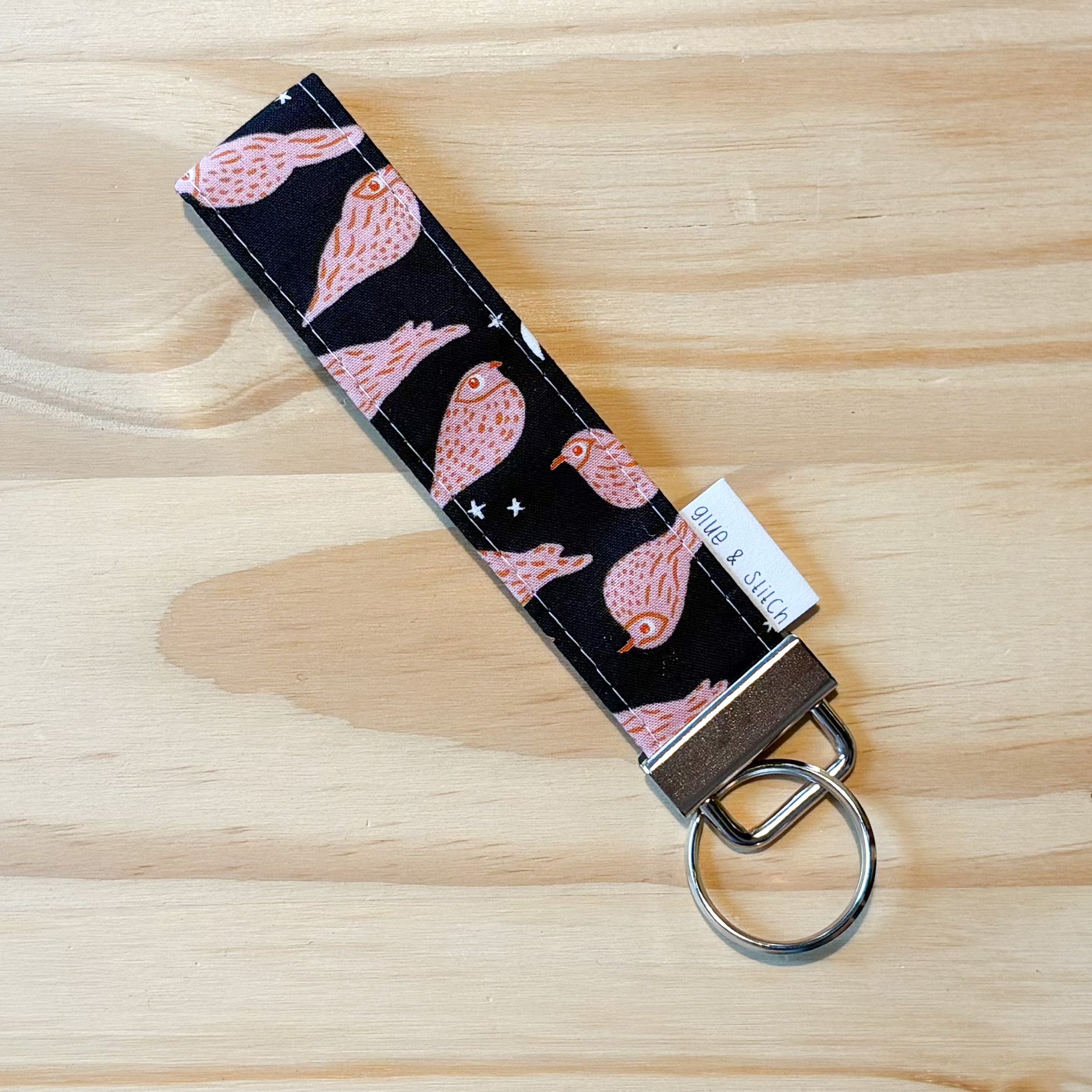 Bird is the Word Key Fob – Glue & Stitch